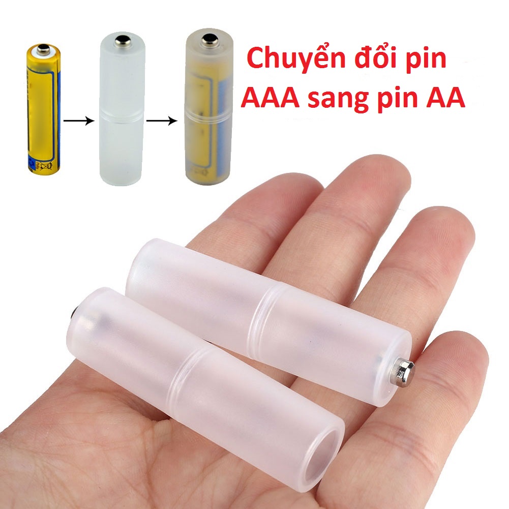 Combo 2 hộp chuyển đổi pin AAA sang pin AA - pin 3A sang pin 2A chuyên ...