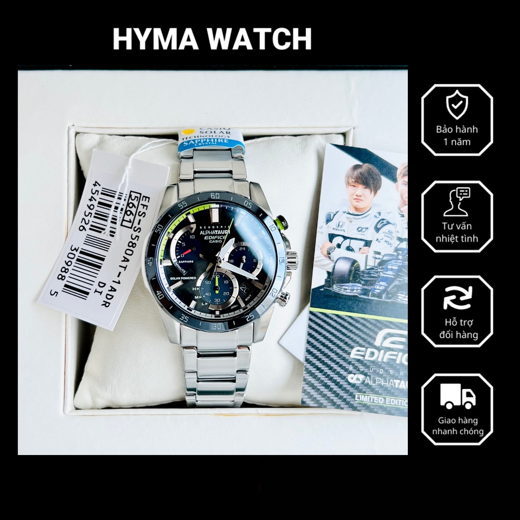 Đồng hồ nam Casio Edifice Limited EFS-S580AT-1A Dây thép - Kính ...