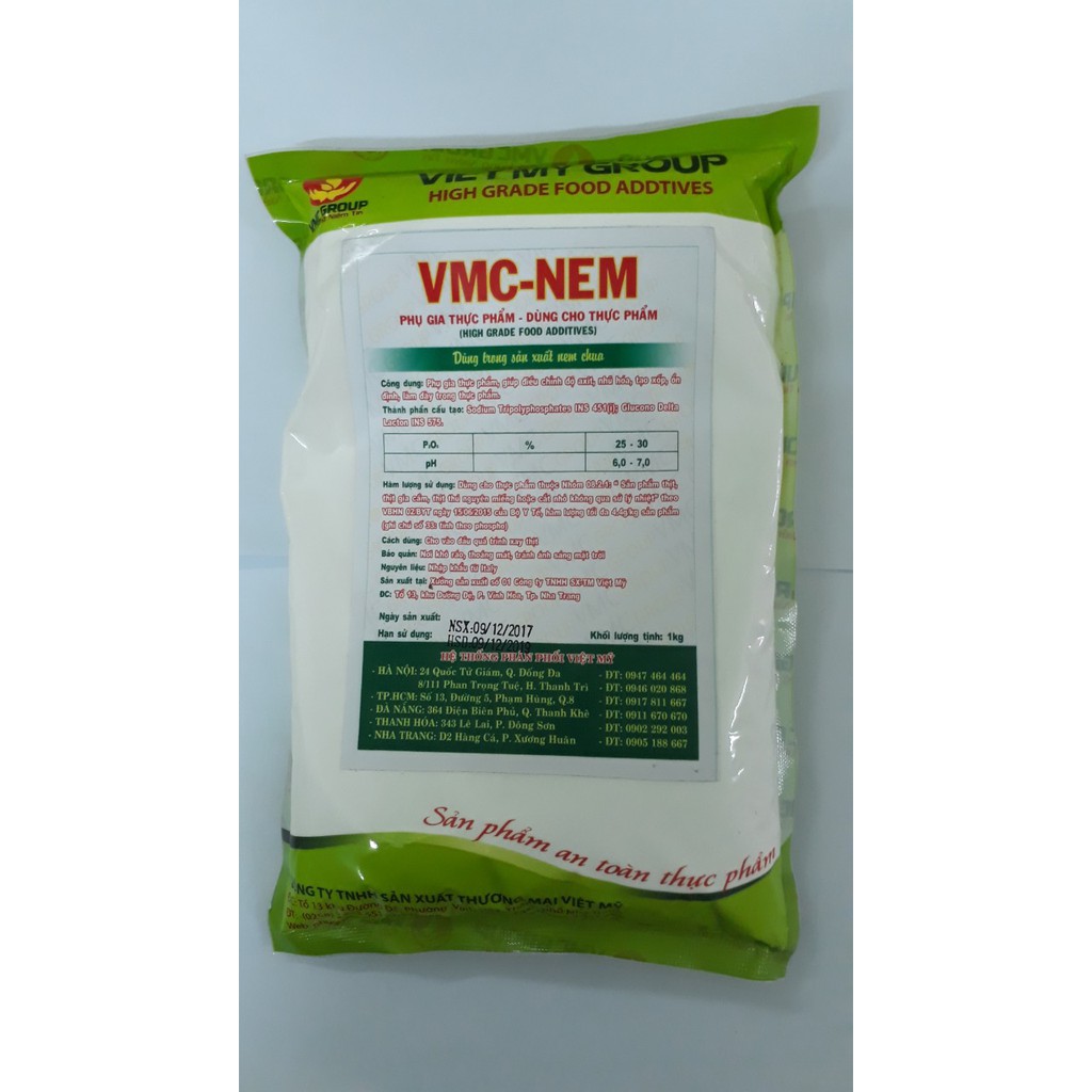 PHỤ GIA VMC-NEM TẠO DAI GIÒN, CHỐNG CHẢY NHỚT NEM CHUA | Shopee Việt Nam