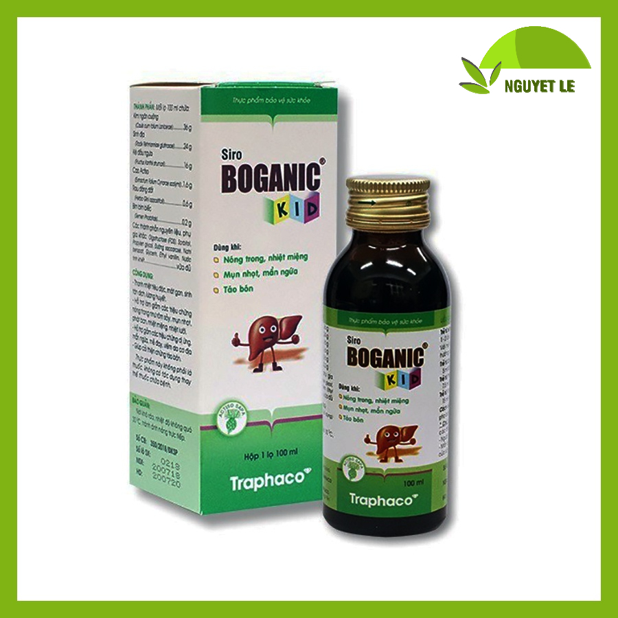Siro Boganic Kid Traphaco hỗ trợ mát gan, thanh nhiệt, giảm mẩn ngứa ...