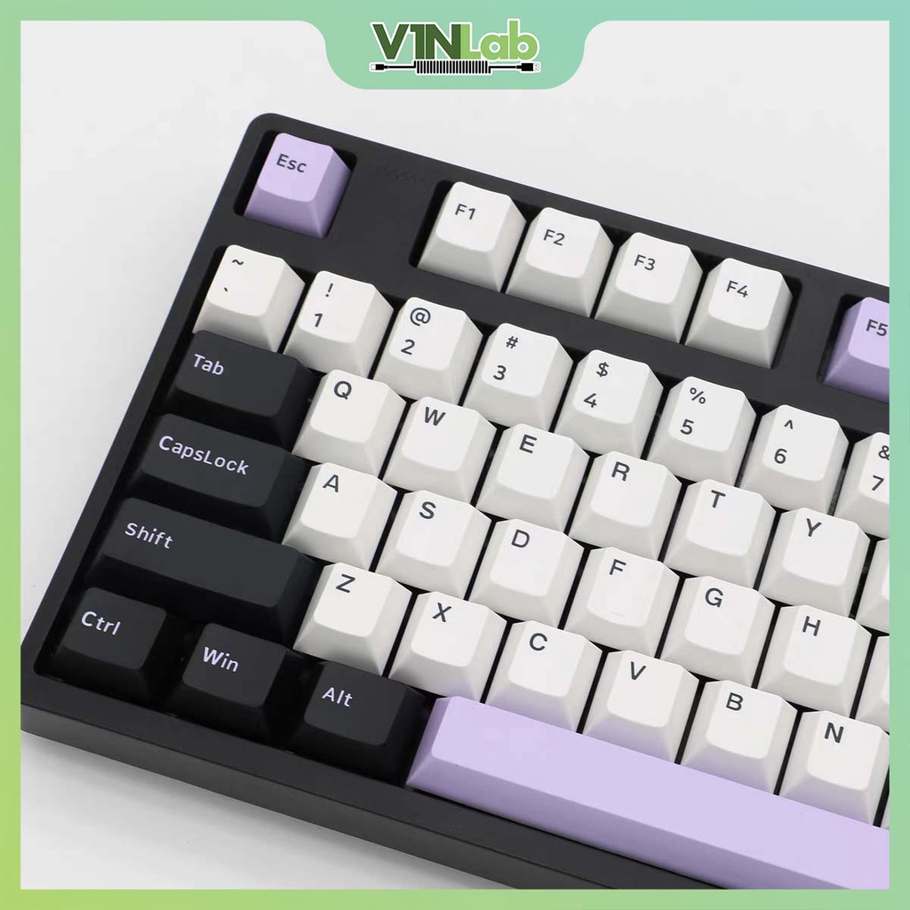 Set Keycap GMK Amethyst Clone PBT Double-Shot | Cherry Profile | Phụ ...