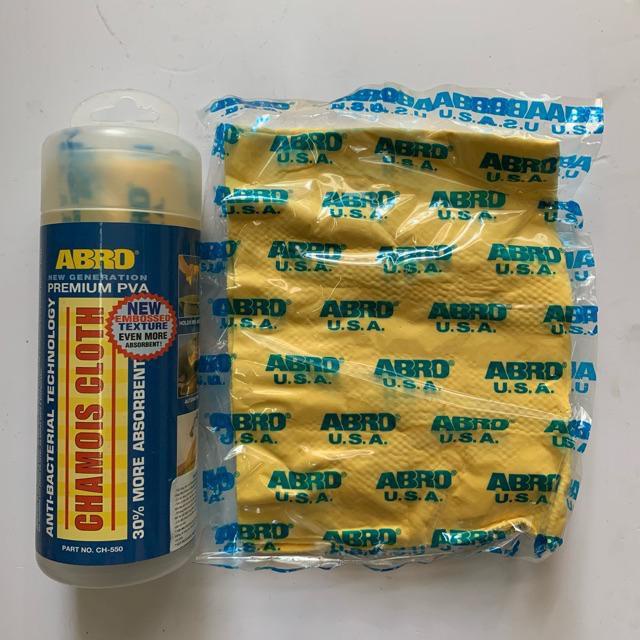 KHĂN DA CỪU TỔNG HỢP LAU KHÔ BỀ MẶT SIÊU THẤM HÚT NƯỚC ABRO CHAMOIS CLOTH CH-555 43CM X 68CM ...