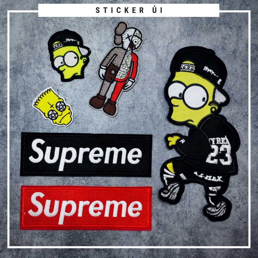 Sticker ủi áo Cao cấp - CÓ SẴN KEO ỦI - sticker vải dùng làm miếng vá ...