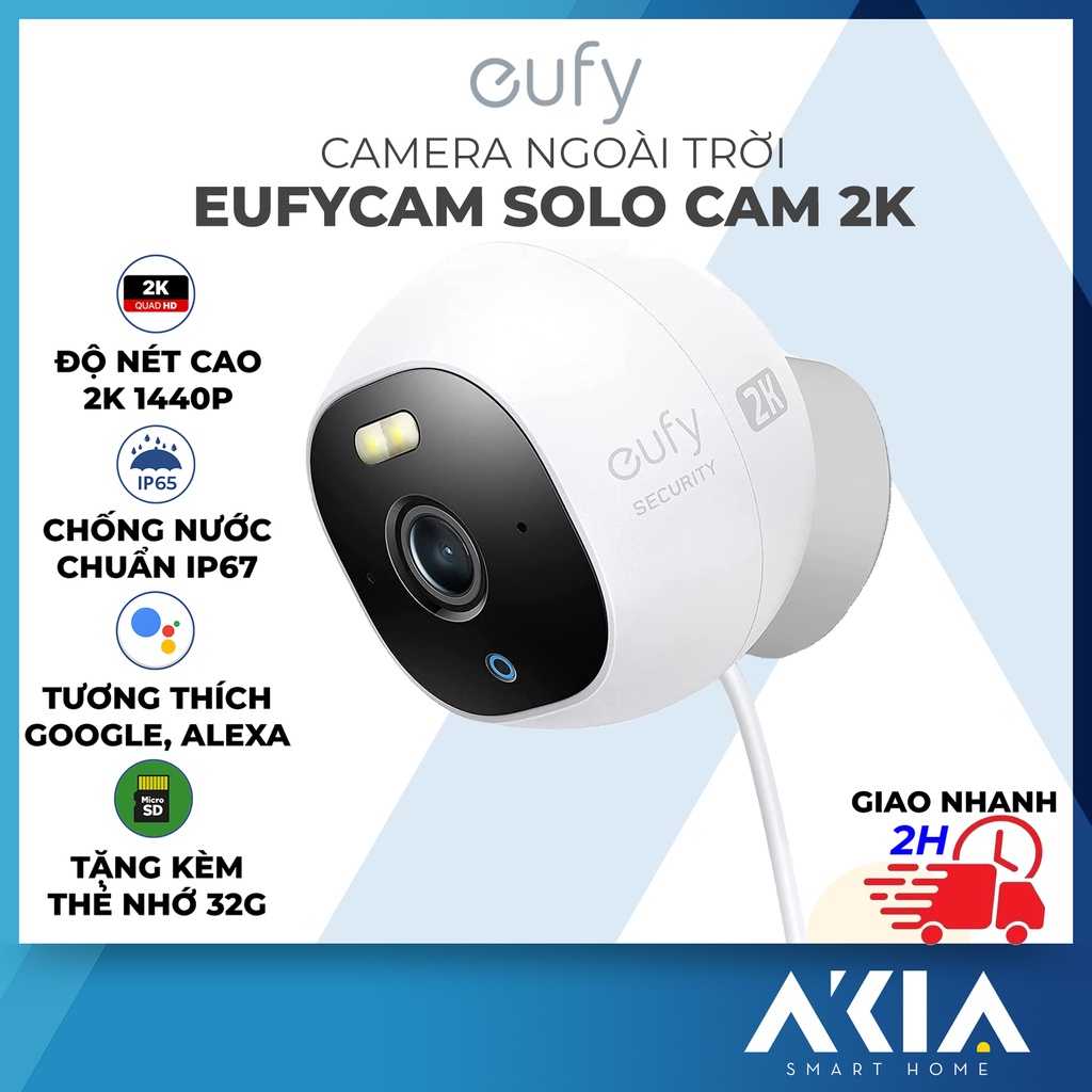 Camera ngoài trời Eufy Solo Outdoor Cam C24, chuẩn nét 2K, chống nước ...