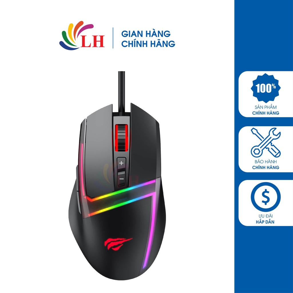 Chuột có dây Gaming Havit MS953 - Hàng chính hãng - DPI tối đa 7000 ...