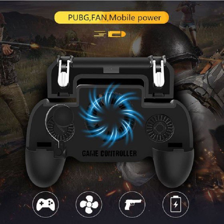Tay Cầm Chơi Game PUBG, ROS, FF/Liên Quân Mobile/Quạt Tản Nhiệt Kiêm ...
