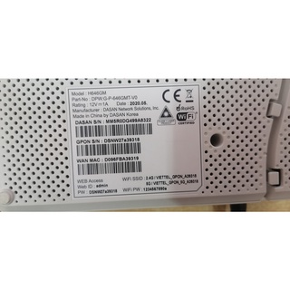 Modem Quang DASAN VNPT H646GM-V, DASAN Viet.tel H646GM-V, Dasan H660EM ...
