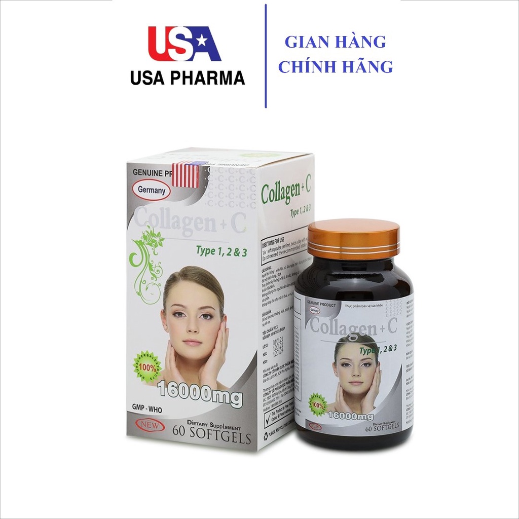 Viên uống đẹp da Collagen +C Type 123 giảm thâm nám tàn nhang - 60 viên ...