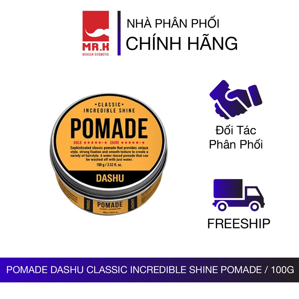 Pomade Tạo Kiểu Cho Nam Dashu Classic Incredible Shine Pomade 100g Shopee Việt Nam