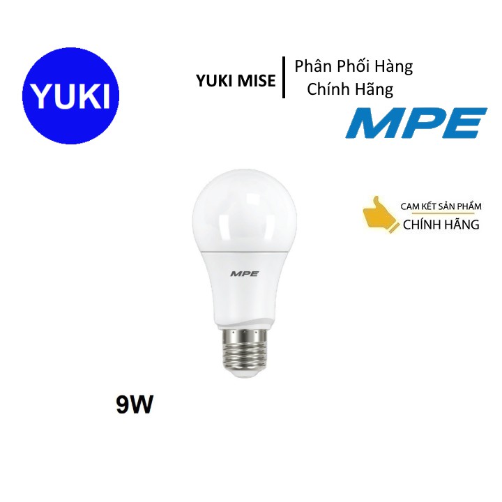 Đèn LED Bulb Cảm Biến Chuyển Động MPE 9W Ánh Sáng Trắng – Hàng Chính ...