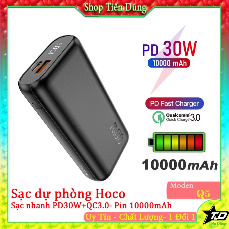 Pin sạc dự phòng Hoco Q5 sạc nhanh 30w PD+QC3.0 dung lượng 10000mAh có ...
