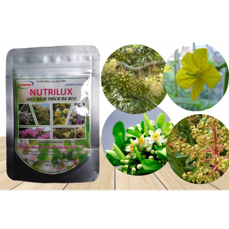 Phân NPK Kích ra hoa cực mạnh NUTRILUX 100g | Shopee Việt Nam