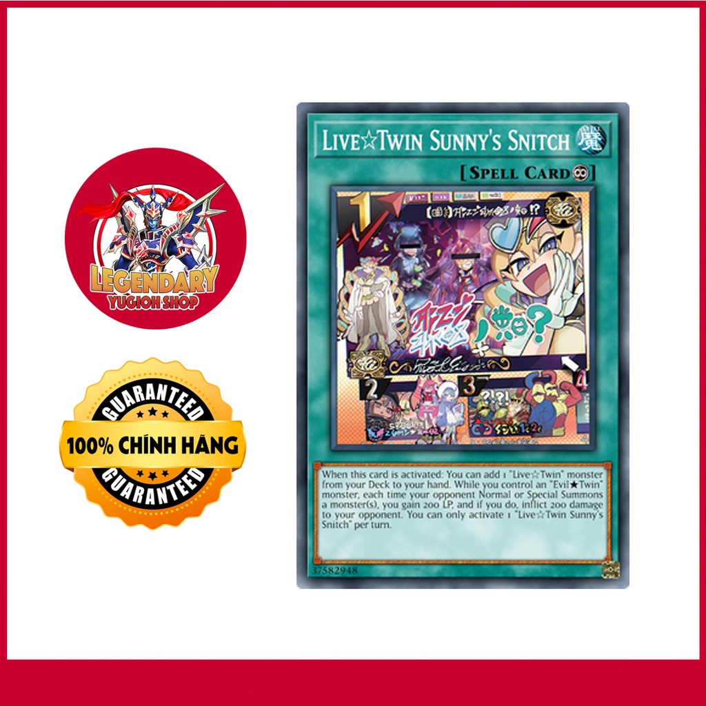 [Thẻ Bài Yugioh Chính Hãng] Live Twin Sunny's Snitch | Shopee Việt Nam