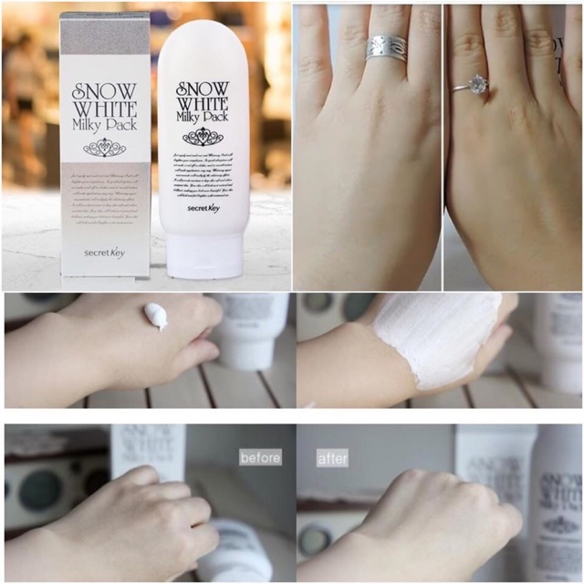 💃🏻Kem tắm trắng Secret Key Snow White Milky Pack 200g | Shopee Việt Nam