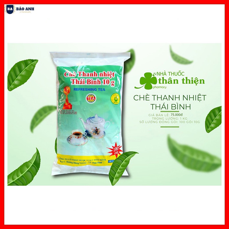 Trà Thanh Nhiệt Thái Bình Chè Thảo Mộc 1kg 100 gói - Bách Hoá Bảo Anh ...
