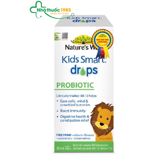 Siro Bổ Sung Men Vi Sinh Cho Bé Nature's Way Kids Smart Drops Probiotic chai 20ml | Shopee Việt Nam