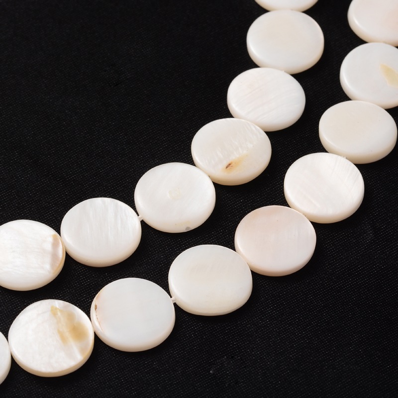 1strand Natural White Shell Beads Strands Mother of Pearl Shell Beads ...