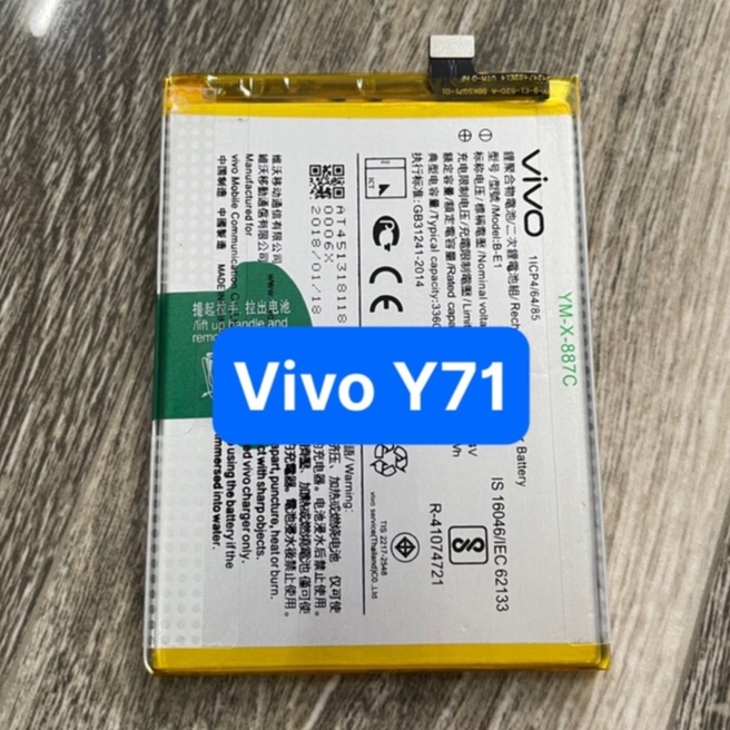 pin vivo Y71 model B-E1 (zin) bảo hành 6 tháng | Shopee Việt Nam