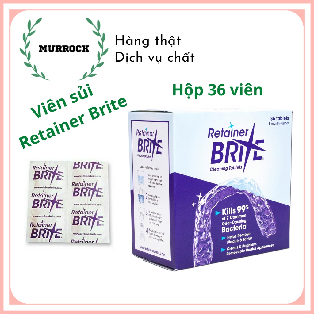 [HSD 2028]Viên sủi Orthocare Retainer Brite Cleaning Tablets - 36 ...