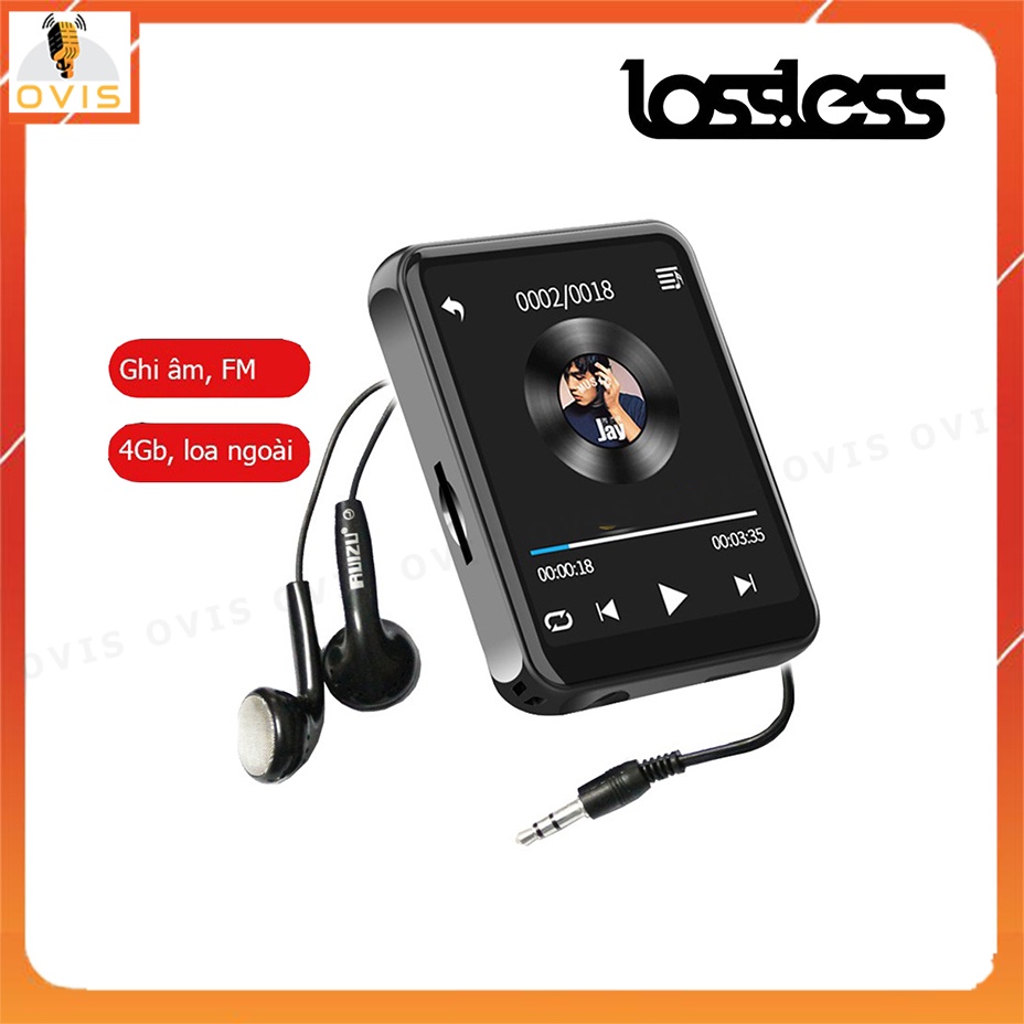 Ruizu S18 / Ruizu X81 - Máy Nghe Nhạc Lossless, Hỗ Trợ Loa Ngoài (4Gb ...