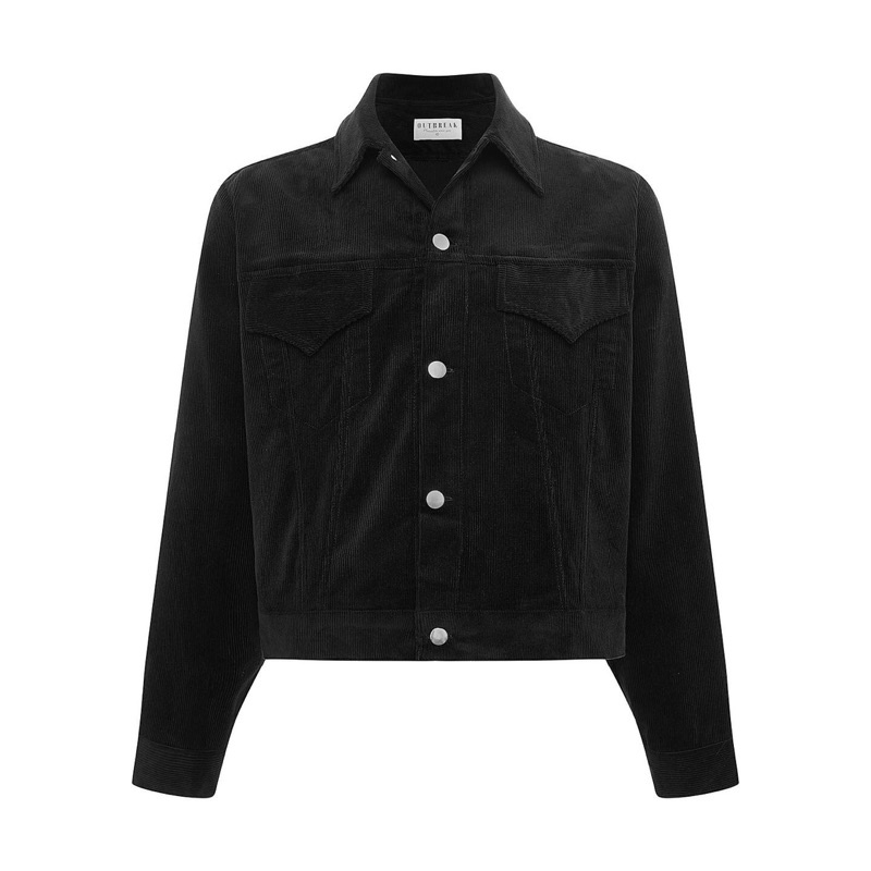 OUTBREAK - ÁO KHOÁC NHUNG FORM CROP *OUTBREAK JACKET* | Shopee Việt Nam