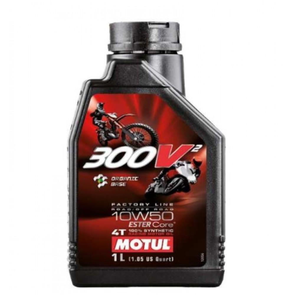 [HCM][Motul Nhập Khẩu] Nhớt tổng hợp xe số mô tô PKL Motul 300V2 Factory Line 10W50 1L Road and ...