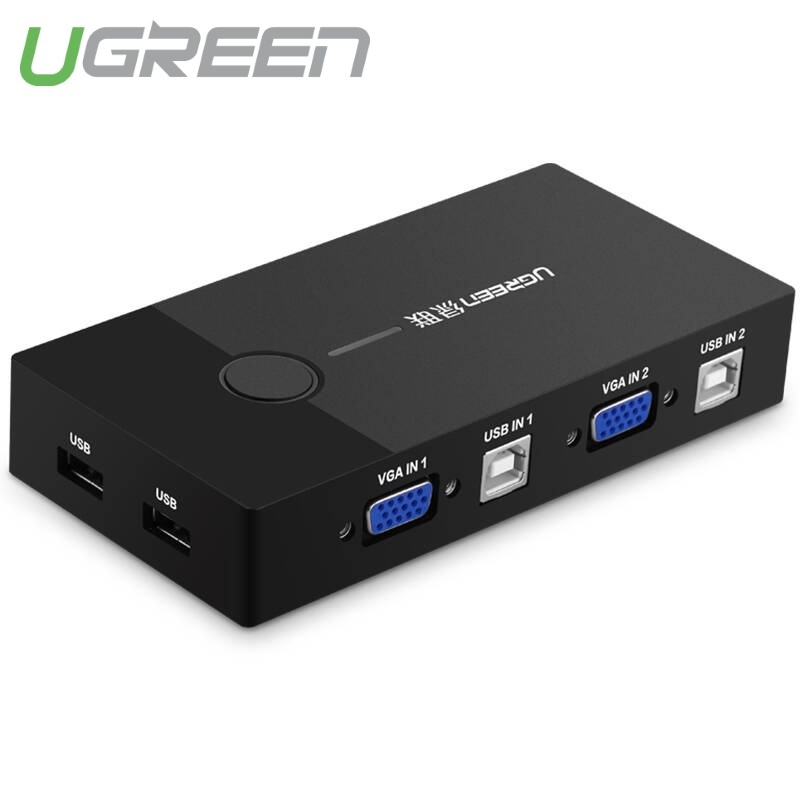 Đầu Chuyển KVM Switch 2 CPU Dùng 1 Màn Hình Ugreen 30357 | Shopee Việt Nam