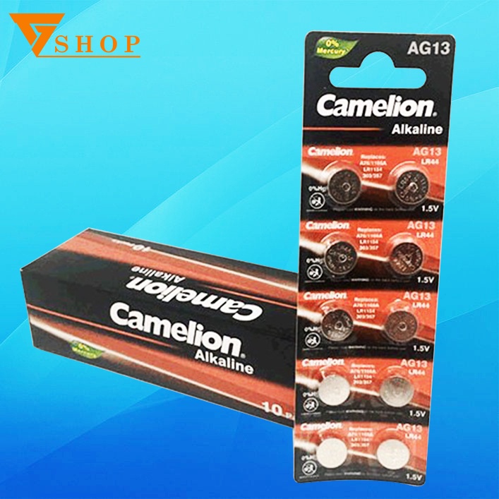 Pin AG13 LR44 A76 Camelion Chính Hãng Vỉ 10 Viên | Shopee Việt Nam