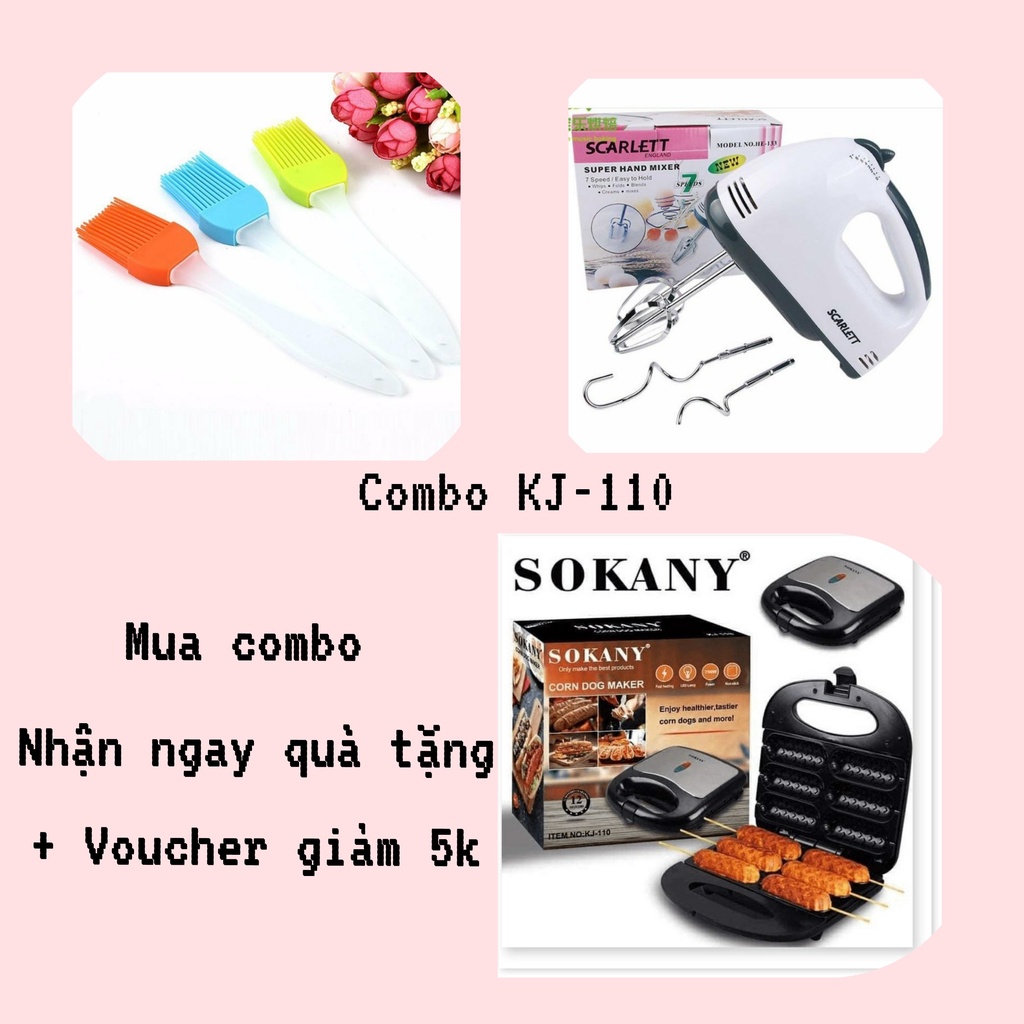 Máy làm bánh Hotdog, bánh xúc xích Sokany KJ-110 | Shopee Việt Nam