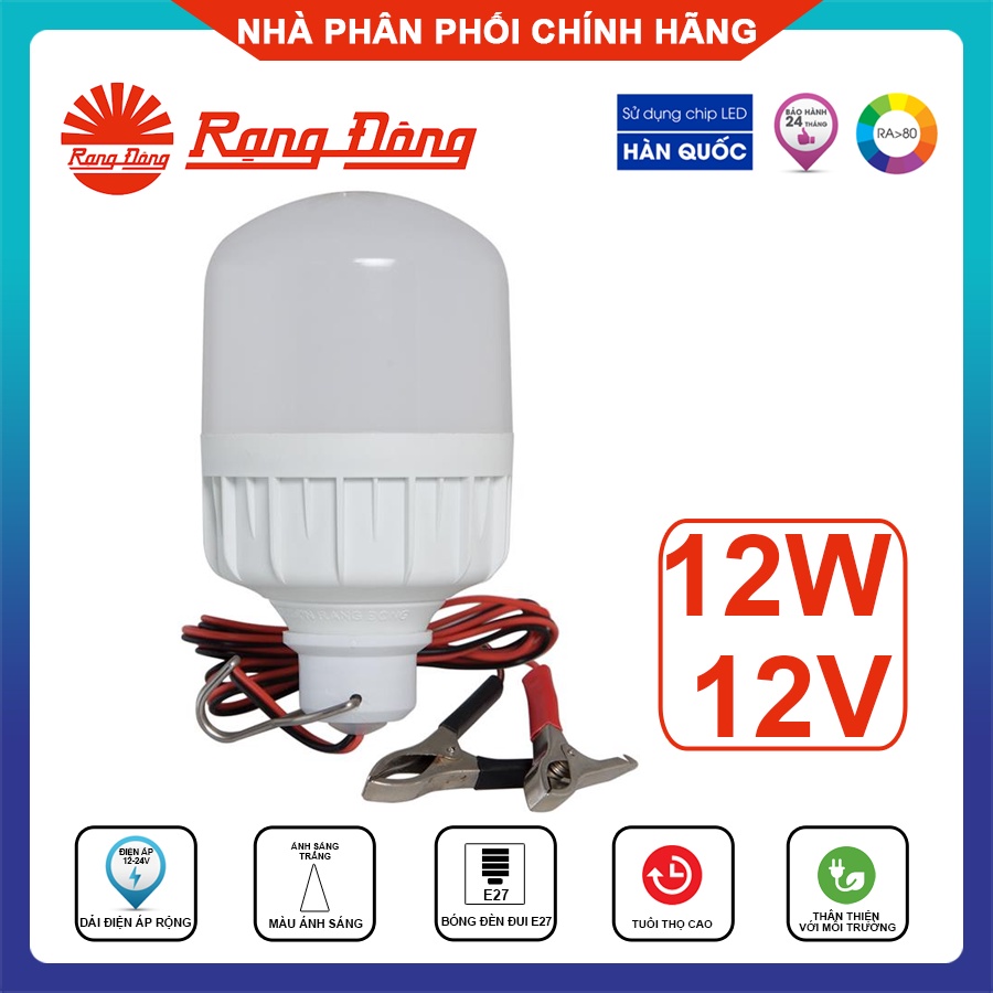 RẠNG ĐÔNG, Bóng đèn Led Bulb 12VDC là dạng đuôi xoáy E27 và kẹp bình 7W, 9W, 12W, BH 2 năm ...