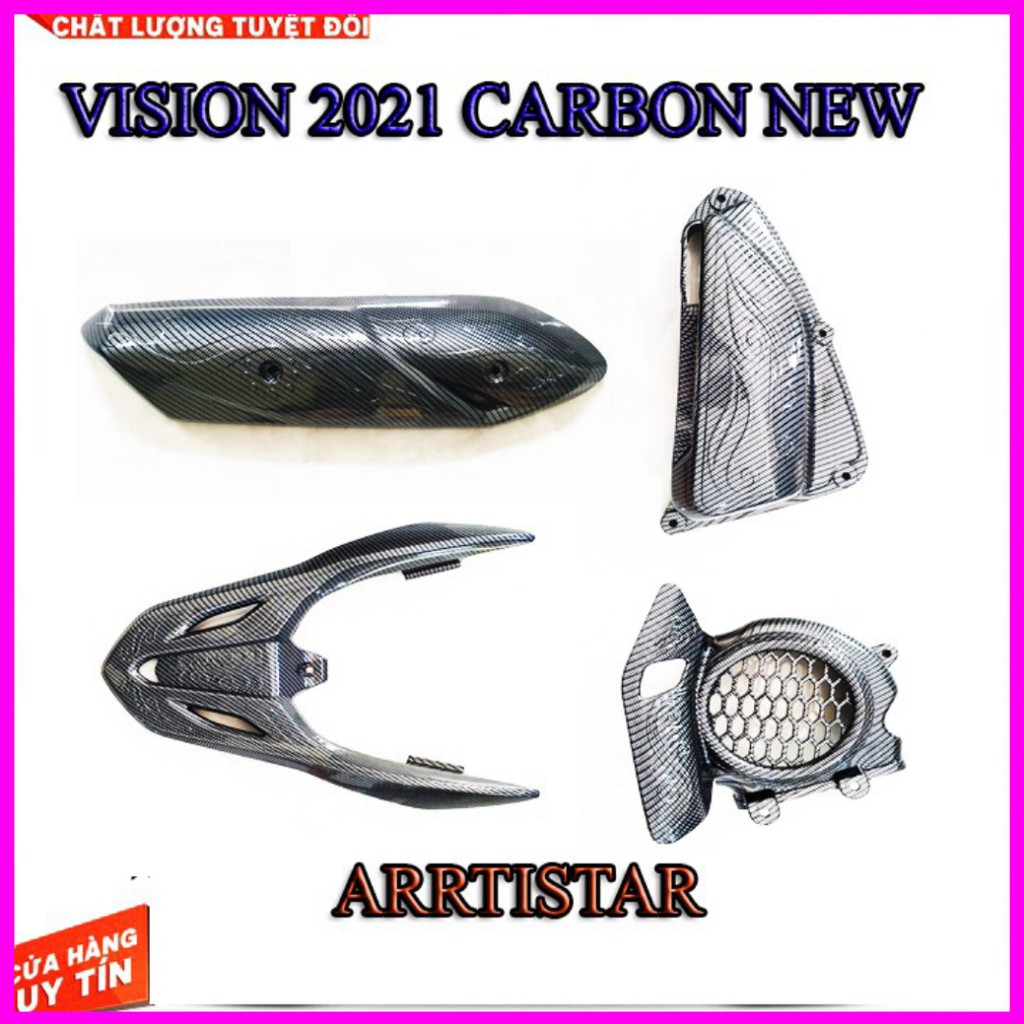 BỘ CARBON VISION 2021-2022-2023-2024 GỒM 6 MÓN Y HÌNH ĐẠI DIỆN | Shopee ...
