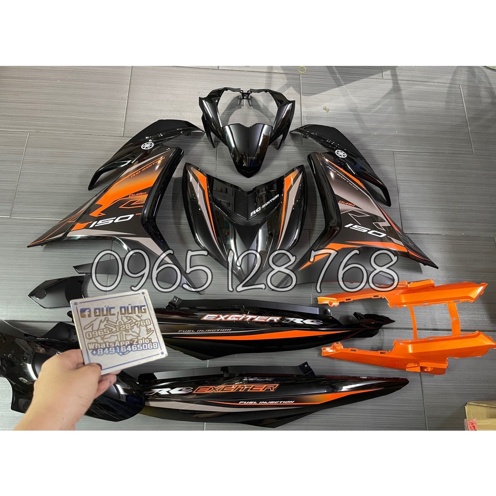 Dàn áo Ex 150 đen cam 2019 tem RC | Shopee Việt Nam