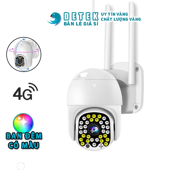 Camera 4G Yoosee D32S ngoài trời chống nước chống bụi 32 bóng LED hỗ trợ quay màu ban đêm tích ...