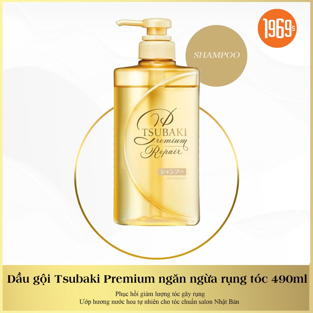 Dầu gội Phục Hồi Ngăn Rụng Tóc Tsubaki Premium Repair Nhật Bản chính hãng 490ml - 1969s Việt Nam ...