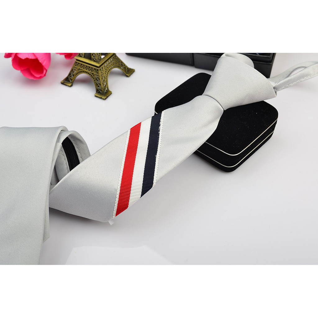 Cà Vạt Nam Bản Nhỏ - Cavat Vạt Thắt Sẵn Cao Cấp - 5*45Cm | Shopee Việt Nam