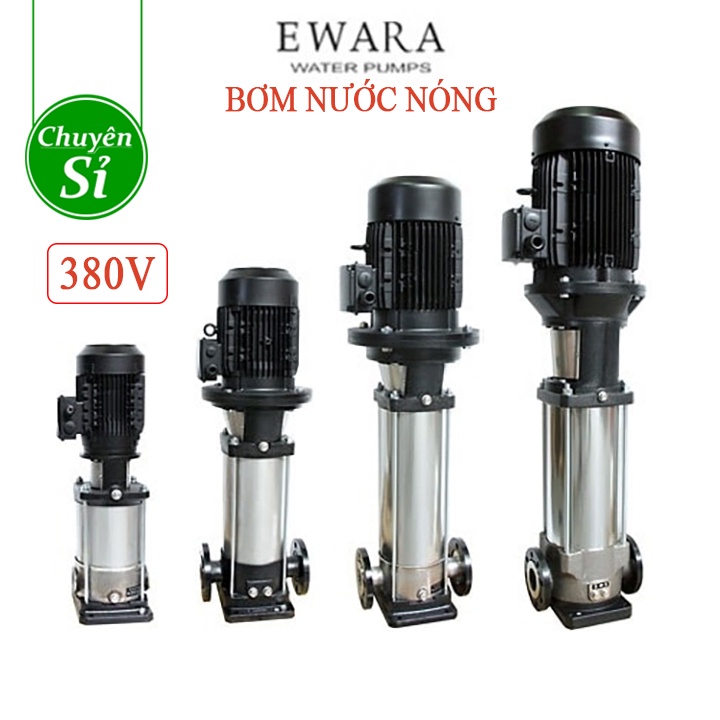 Máy bơm nước nóng trục đứng EWALA CVL 2-13T, CVL 2-15T (2Hp), CVL 2-18T, CVL 2-22T (3Hp), máy ...