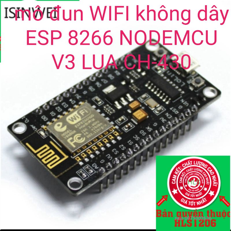 mô đun wifi không dây ESP 8266 NODEMCU V3 LUA CH-340 | Shopee Việt Nam