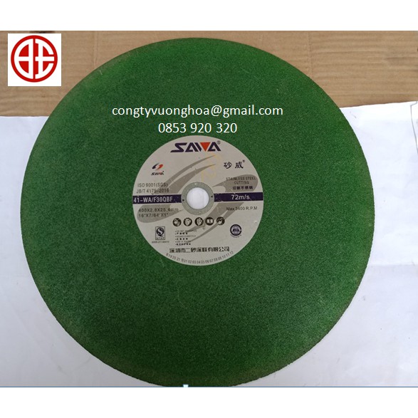 Đá cắt inox SAWA 350X2.5X25.4mm màu xanh lá | Shopee Việt Nam