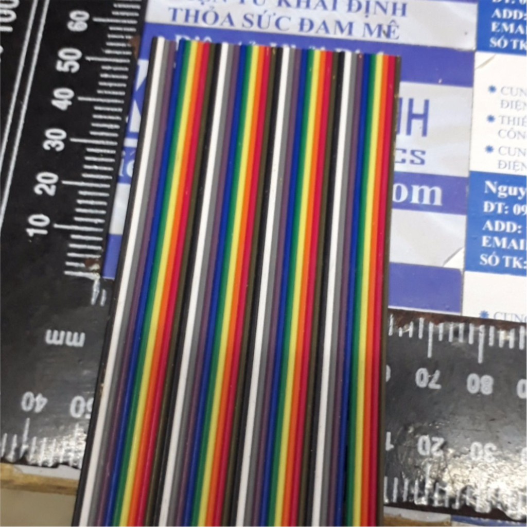 dây bus header đen 40p, 40 dây, dây nhiều màu, giá cho 1 mét kde2254 ...