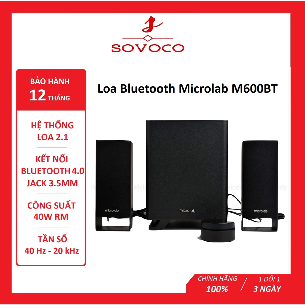 Loa Bluetooth Microlab M600BT 2.1, loa vi tính chính hãng giá rẻ bảo ...