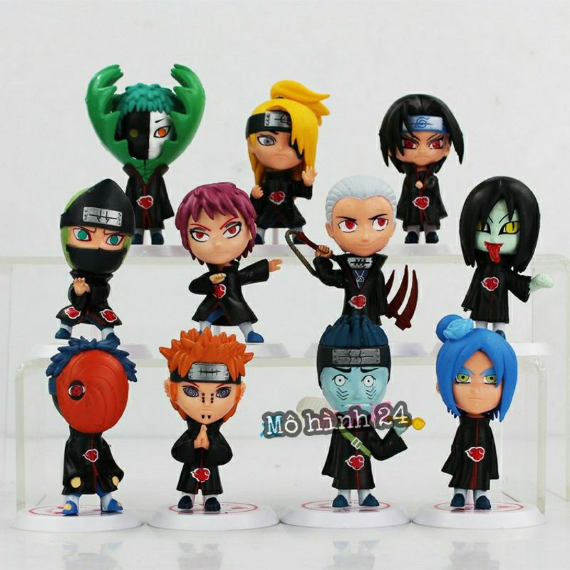 [RẺ VÔ ĐỊCH] COMBO 11 nhân vật akatsuki chibi Konan Pain Zetsu Itachi ...