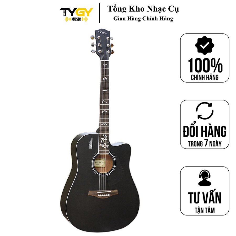 Đàn Guitar Acoustic Rosen G12 Pro Chính Hãng Tặng Kèm Bao Đàn Capo Pick ...