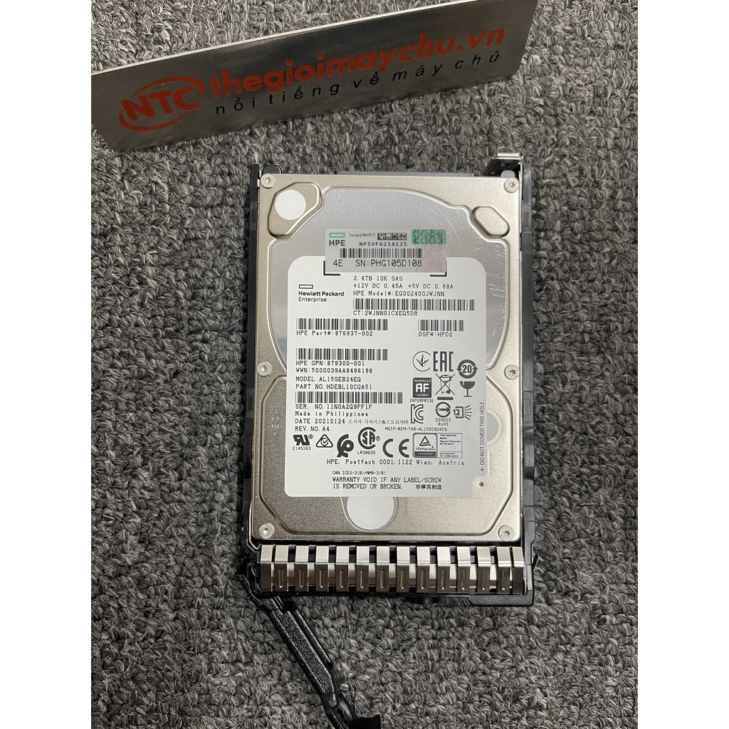 Ổ cứng HPE 2.4TB SAS 12Gb/s Enterprise 10K RPM SFF 2.5 SC | Shopee Việt Nam