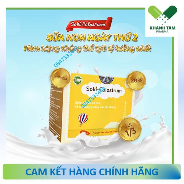 SOKI COLOSTRUM [Hộp 20 gói] - Sữa non tăng sức đề kháng [sokicolostrum ...