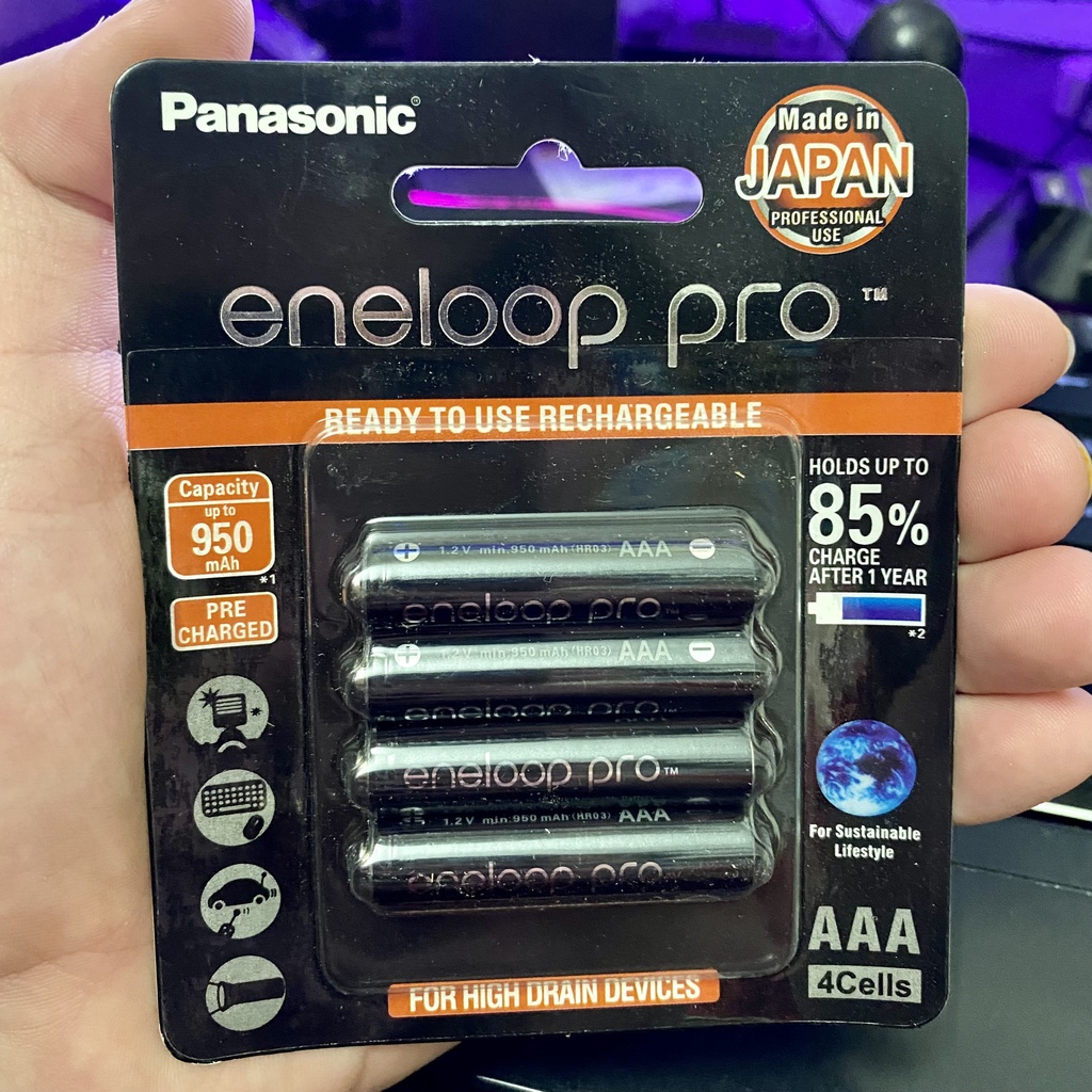 Pin sạc Eneloop AAA 950 mAh thương hiệu Nhật PANA | Shopee Việt Nam