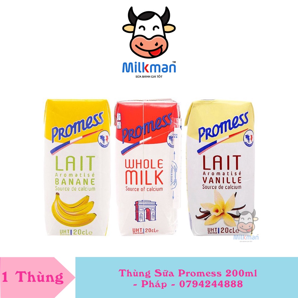 THÙNG 24 HỘP SỮA TƯƠI TIỆT TRÙNG PROMESS 200ML - SỮA TƯƠI TIỆT TRÙNG ...