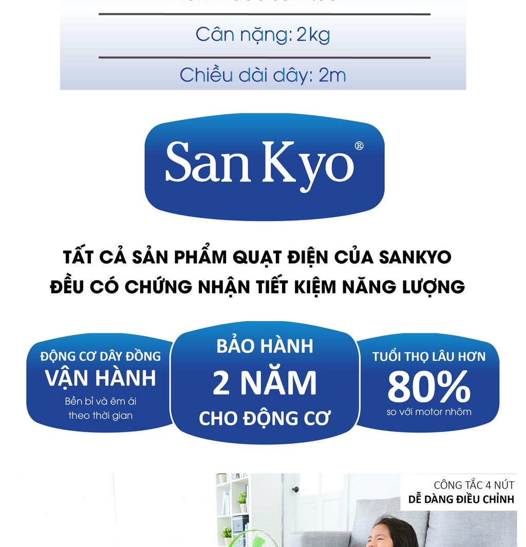 Quạt Bàn 228 Sankyo - Động Cơ Motor Dây Đồng - Cỡ Lớn 16 Inch | Shopee Việt Nam