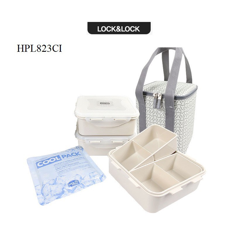 Bộ hộp cơm Lock&Lock Clover HPL823CI | Shopee Việt Nam