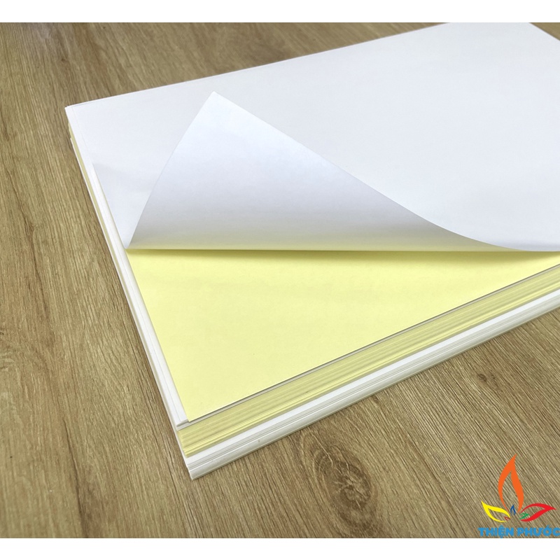 Giấy decal A4 đế xanh đế vàng xấp 100 tờ tự dính SUKADO | Shopee Việt Nam