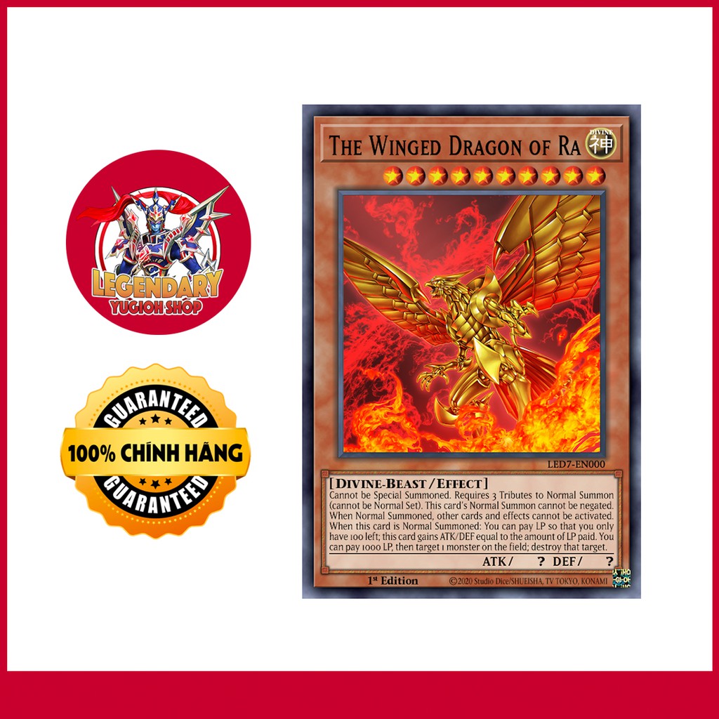 [ĐÔI CÁNH RỰC LỬA][Thẻ Bài Yugioh Chính Hãng] The Winged Dragon Of Ra ...